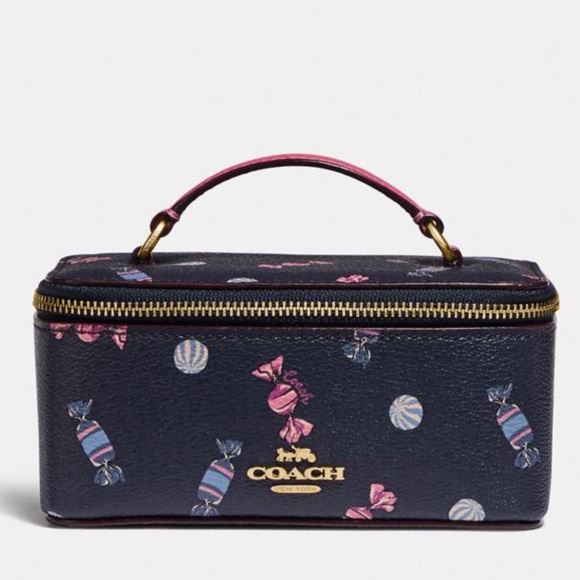 Coach | Bags | Nwt Authentic Coach Vanity Casescattered Candy | Poshmark